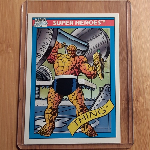 Other | Marvel Comics Super Heroes Thing Collectors Card | Poshmark